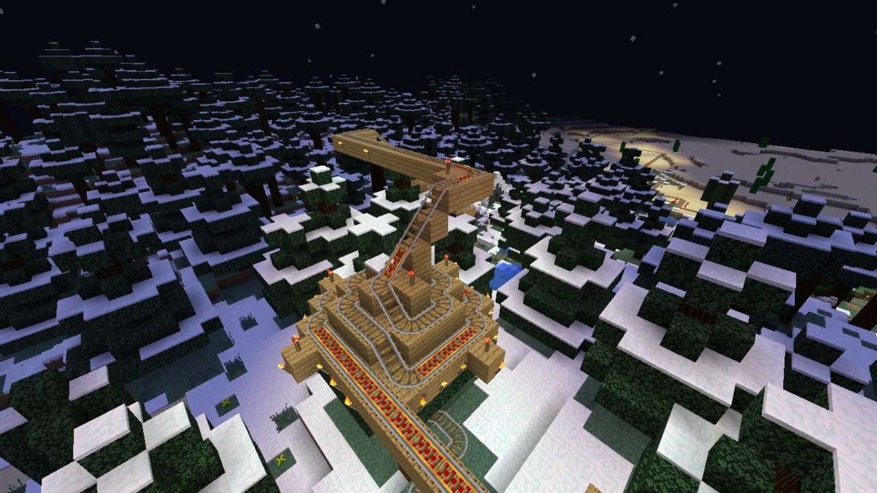 Minecart Rail Minecraft Map