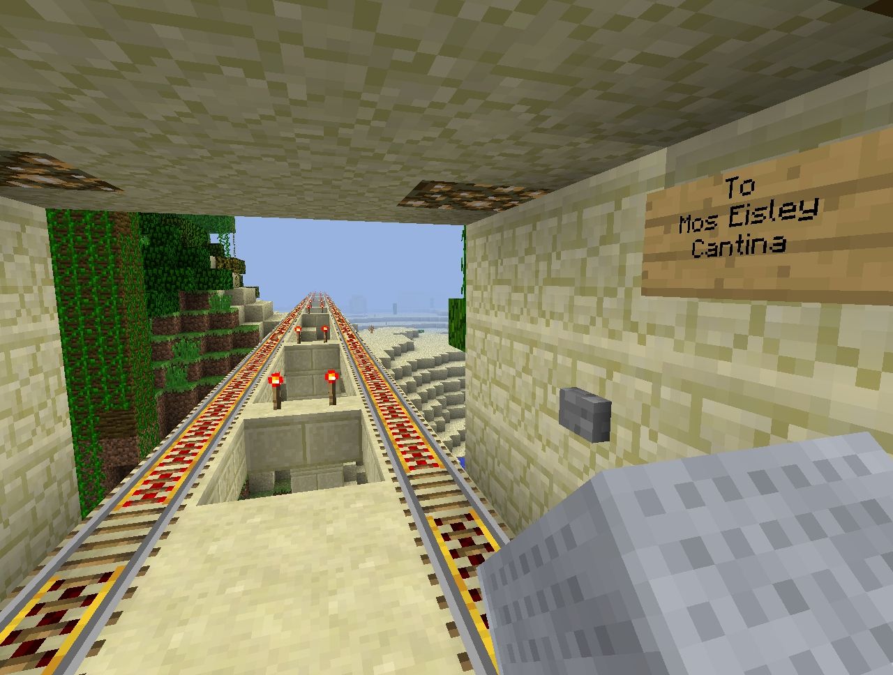 Mos Eisley Cantina and Jabba's Sand Barge Minecraft Map