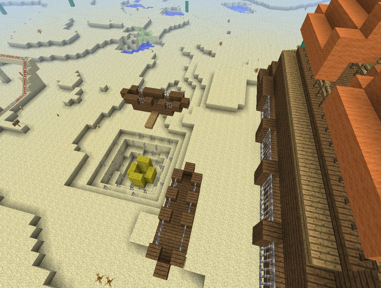 Mos Eisley Cantina and Jabba's Sand Barge Minecraft Map