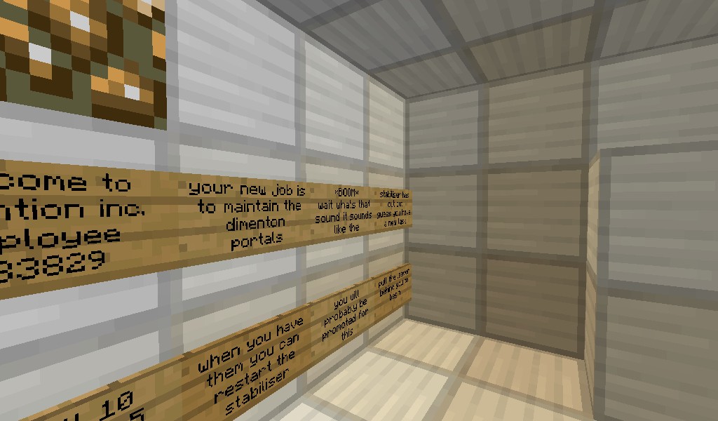 DIMENSION INC. version 1 Minecraft Map