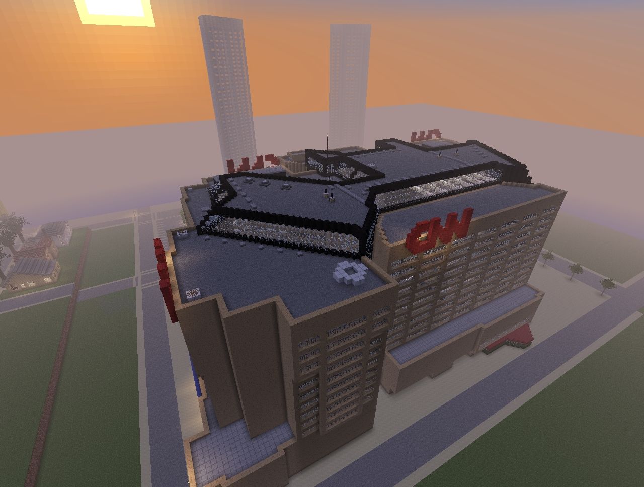 CNN Center replica (Atlanta,Ga) Minecraft Map