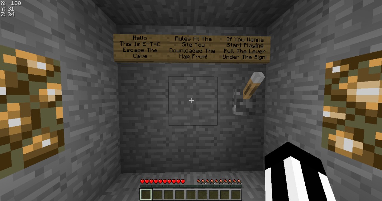 Escape The Cave! Minecraft Map