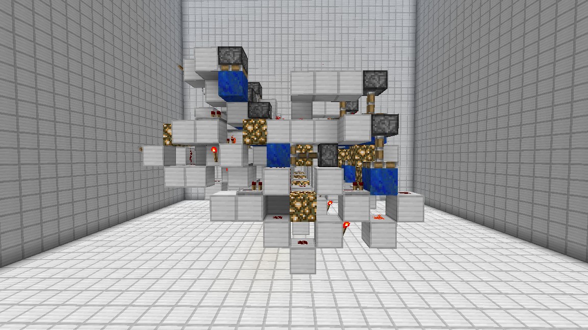 Fastest Insta-Carry Adder: 3.5 Ticks for 8 Bits [RDF] Minecraft Map