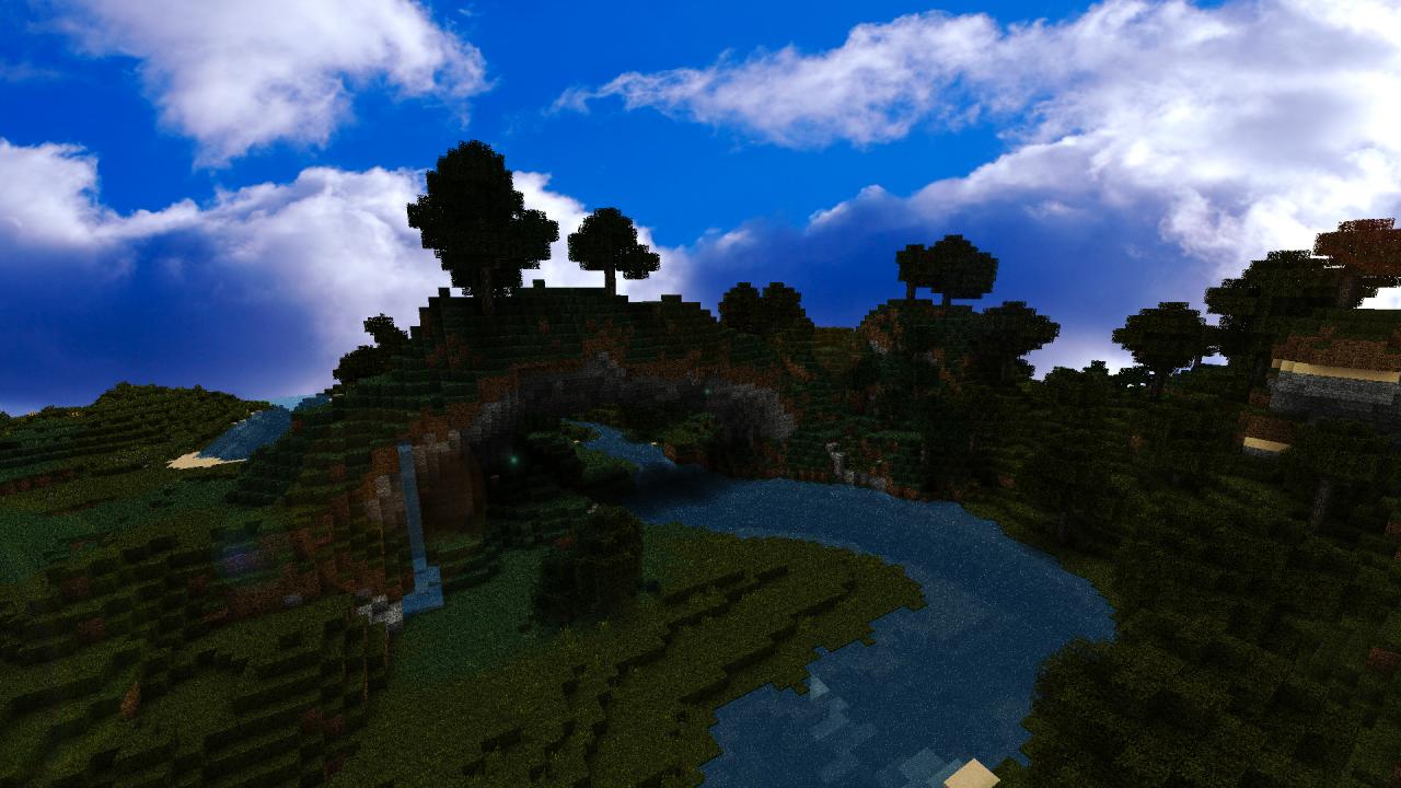 Terraformed Arch Minecraft Map