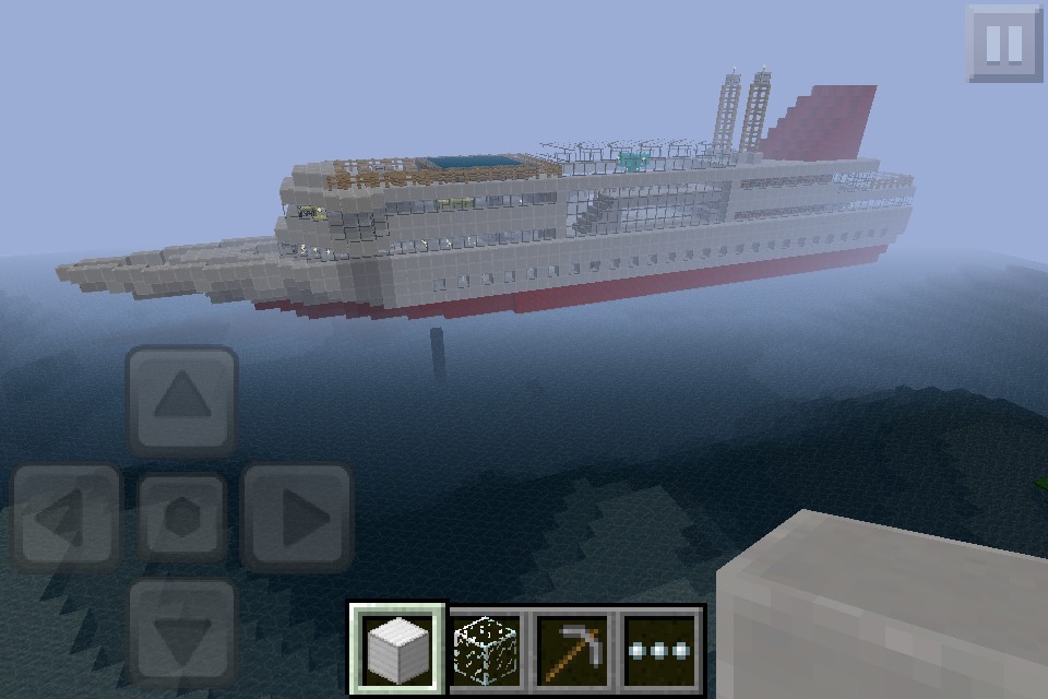Pocket Edition Cruise Liner Neptune FINISHED Minecraft Map