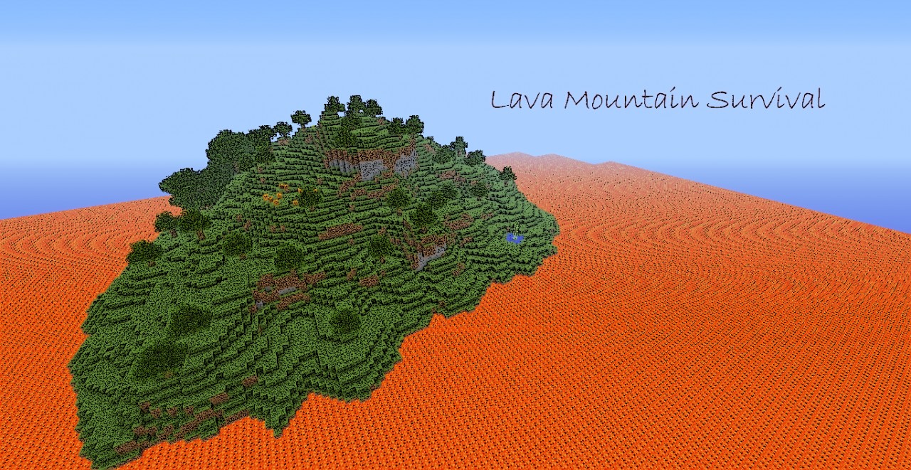Lava Mountain Survival 1.1 (1.2.5) Minecraft Map