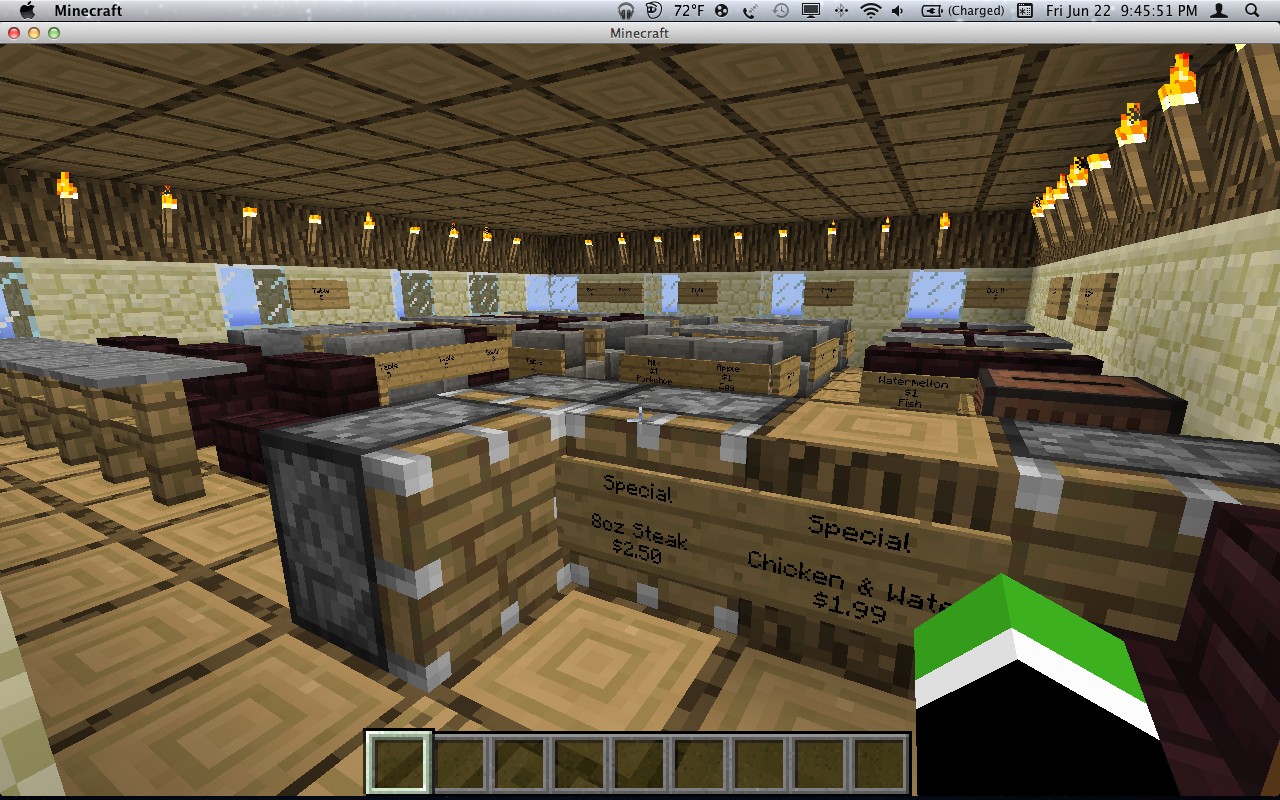 Wooden Mansion Boardwalk and Town (Creative) Minecraft Map