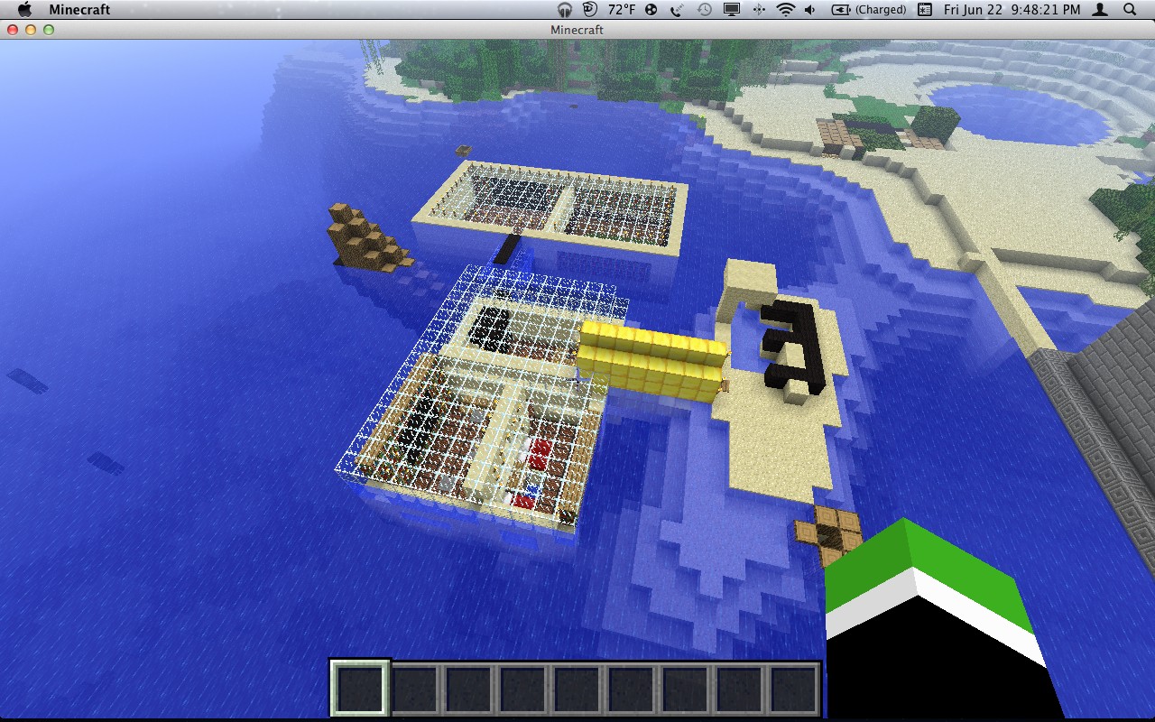 Wooden Mansion Boardwalk and Town (Creative) Minecraft Map