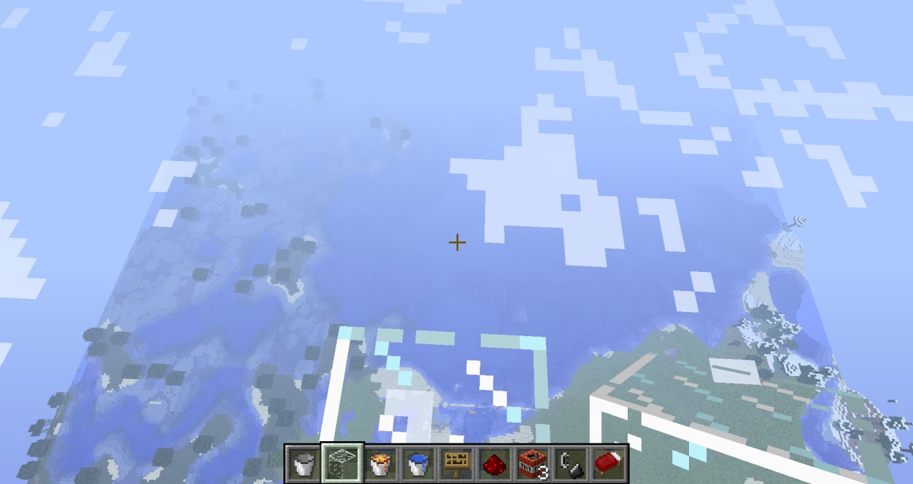 Awesome skydive and werid cow glitch Minecraft Map