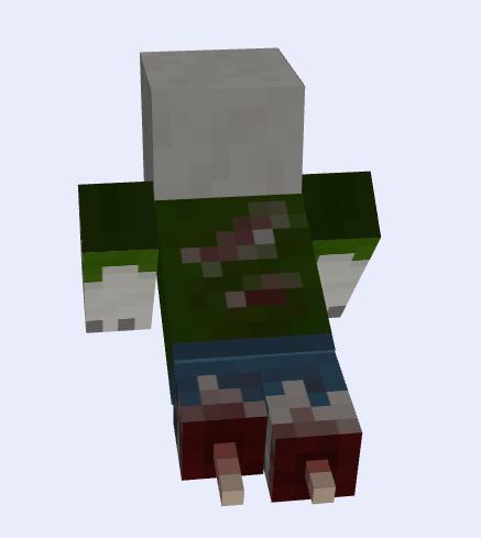 DayZ minecraft mob: Crawler zombie! Version 1 & 2 Minecraft Map