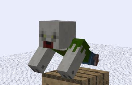 DayZ minecraft mob: Crawler zombie! Version 1 & 2 Minecraft Map