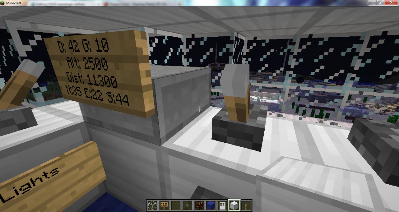 Realistic passenger airliner Minecraft Map