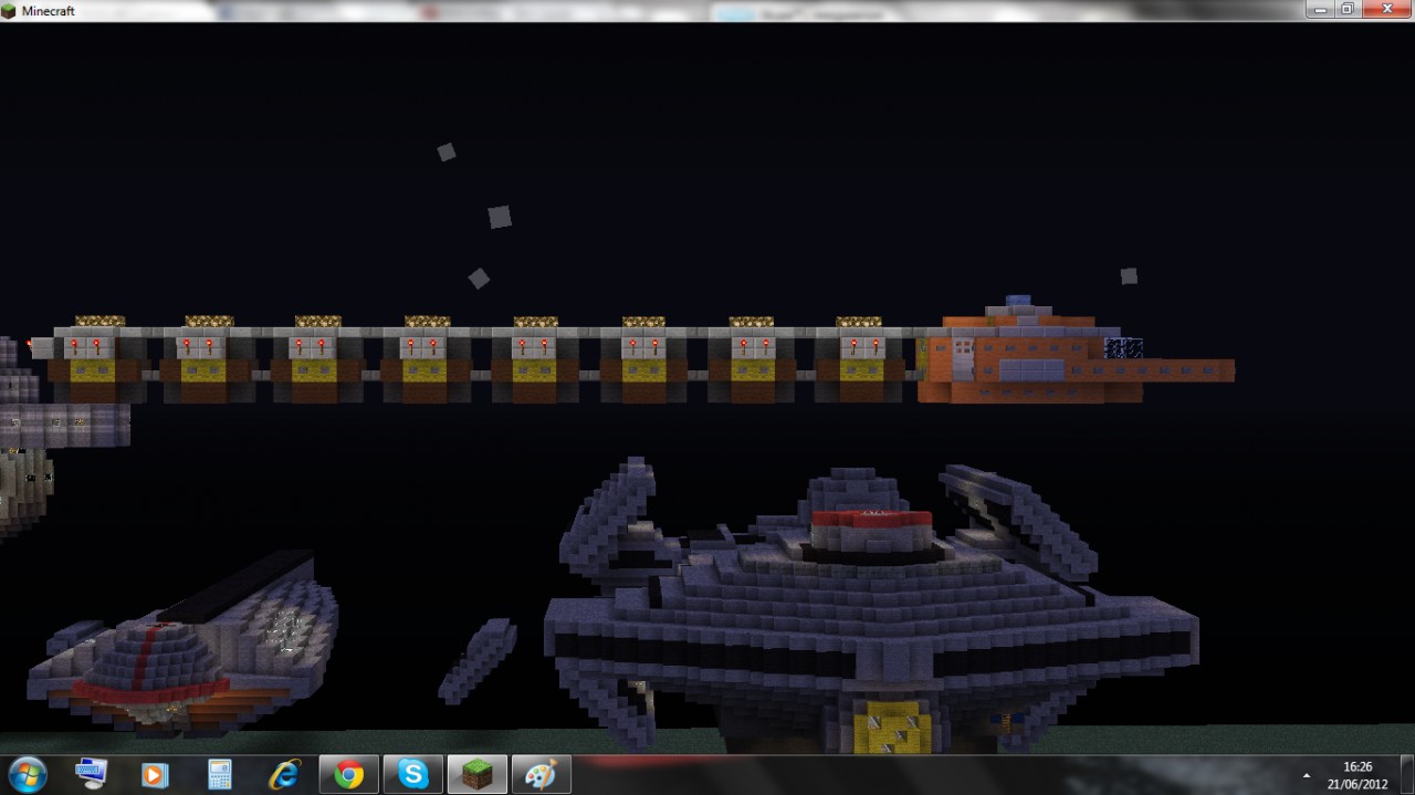 Star Trek Ferengi Cargo Runabout (zeppelin mod compatible) Minecraft Map