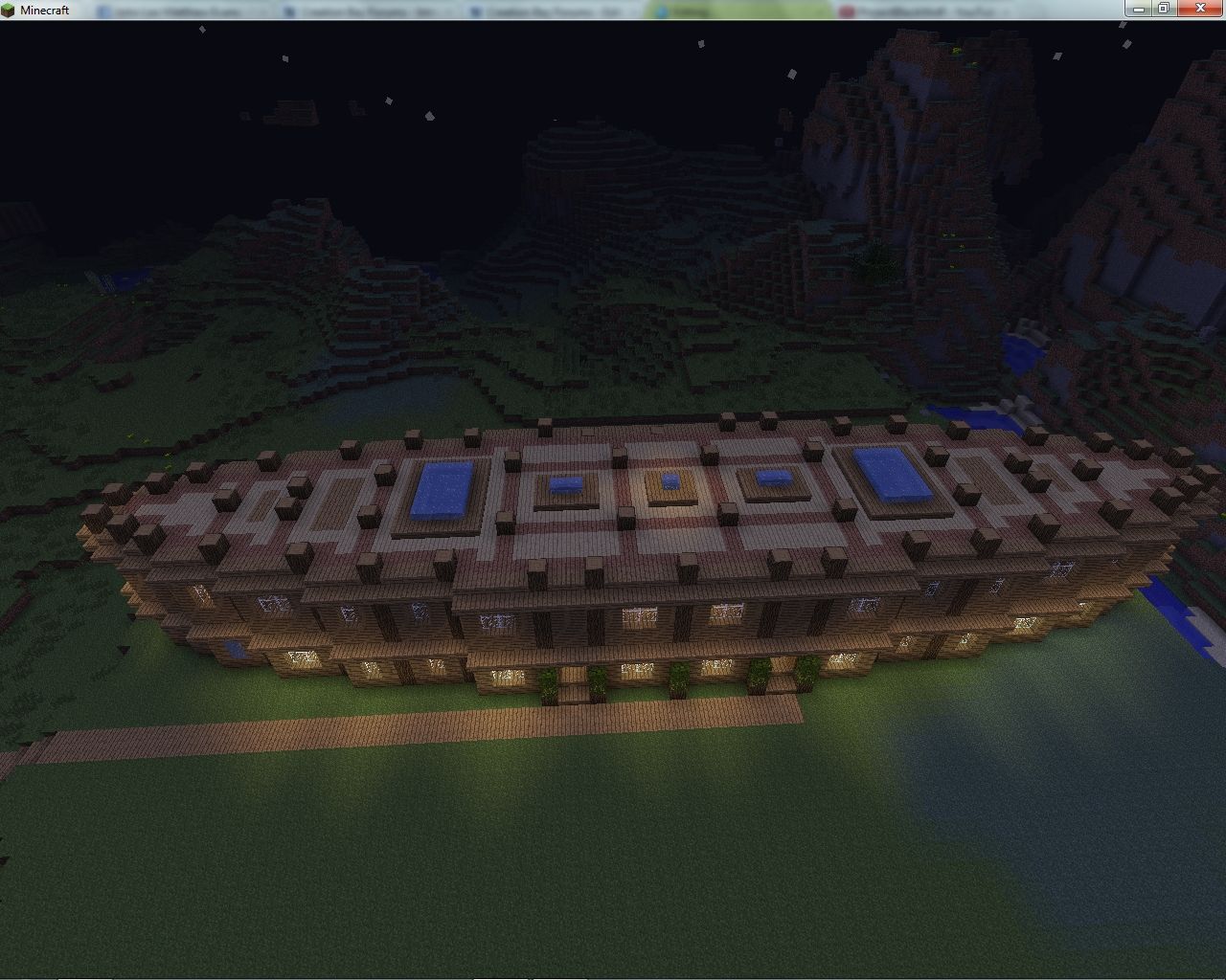 Spaceship inspired house! Minecraft Map