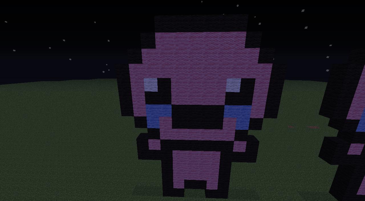 Binding of Isaac Pixel Art Minecraft Map