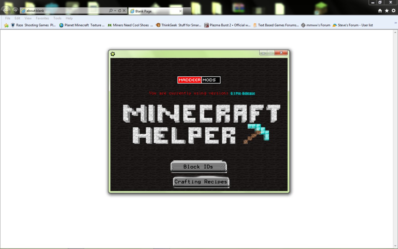 *PROGRAM* MCHelper 1.0 Full Release!!! Minecraft Mod