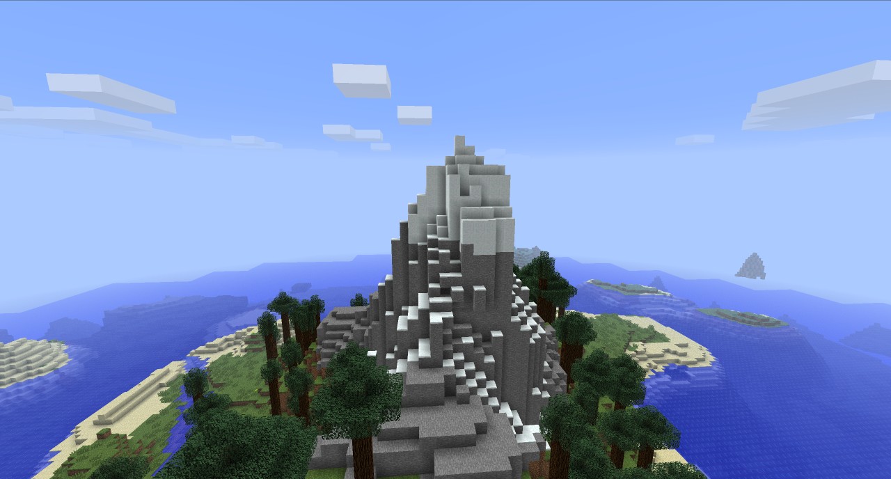 Orphan River Mountain Range (WIP custom terrain) Minecraft Map