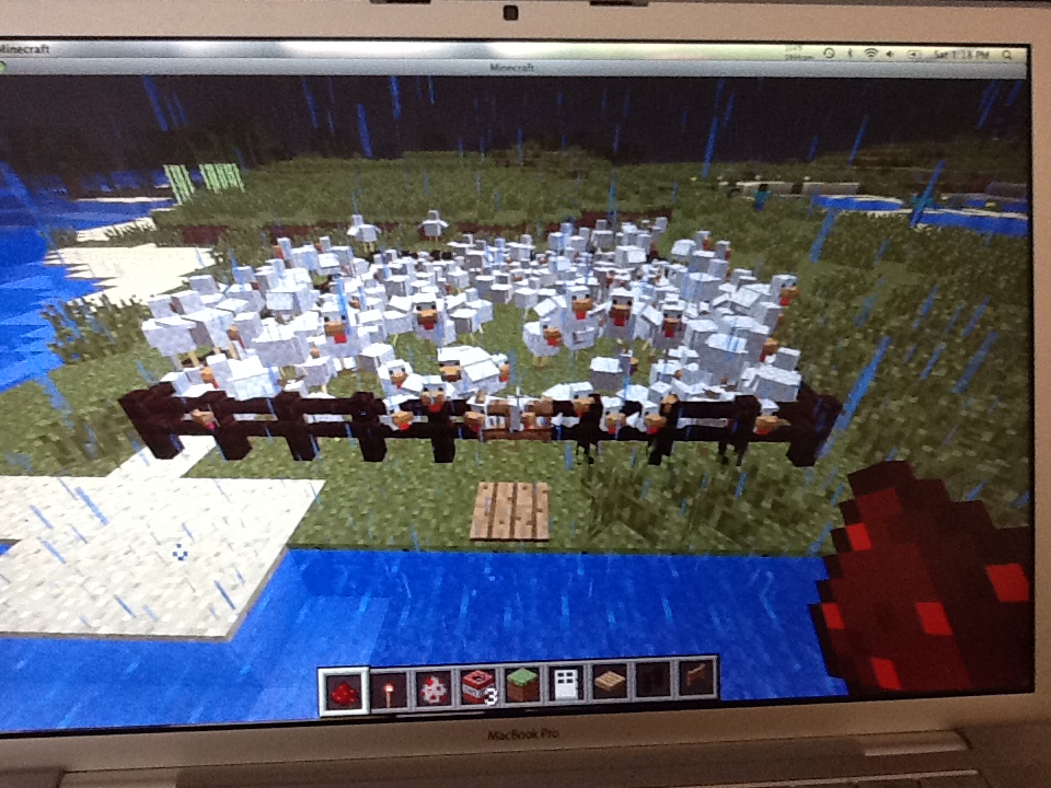 exploding chicken pen Minecraft Map