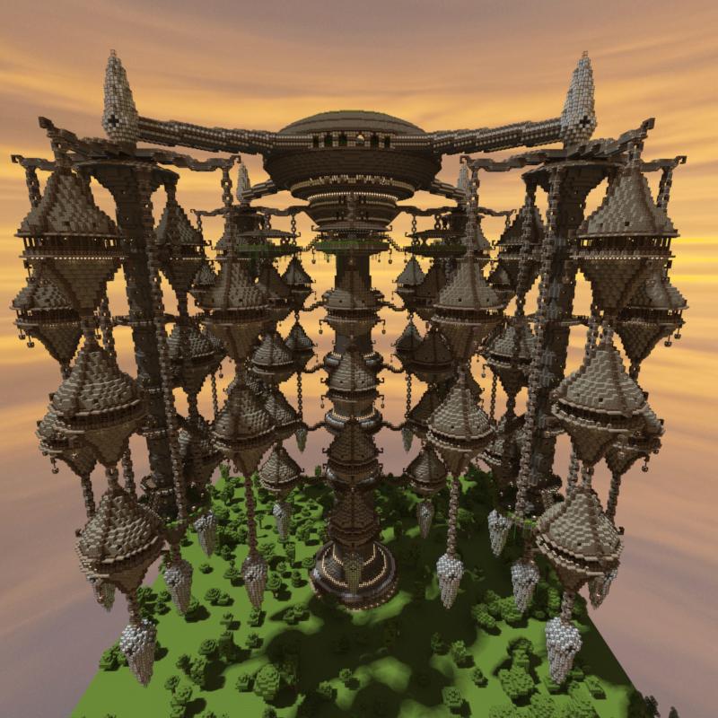 Conxunto de Vento - The Hanging City Minecraft Map