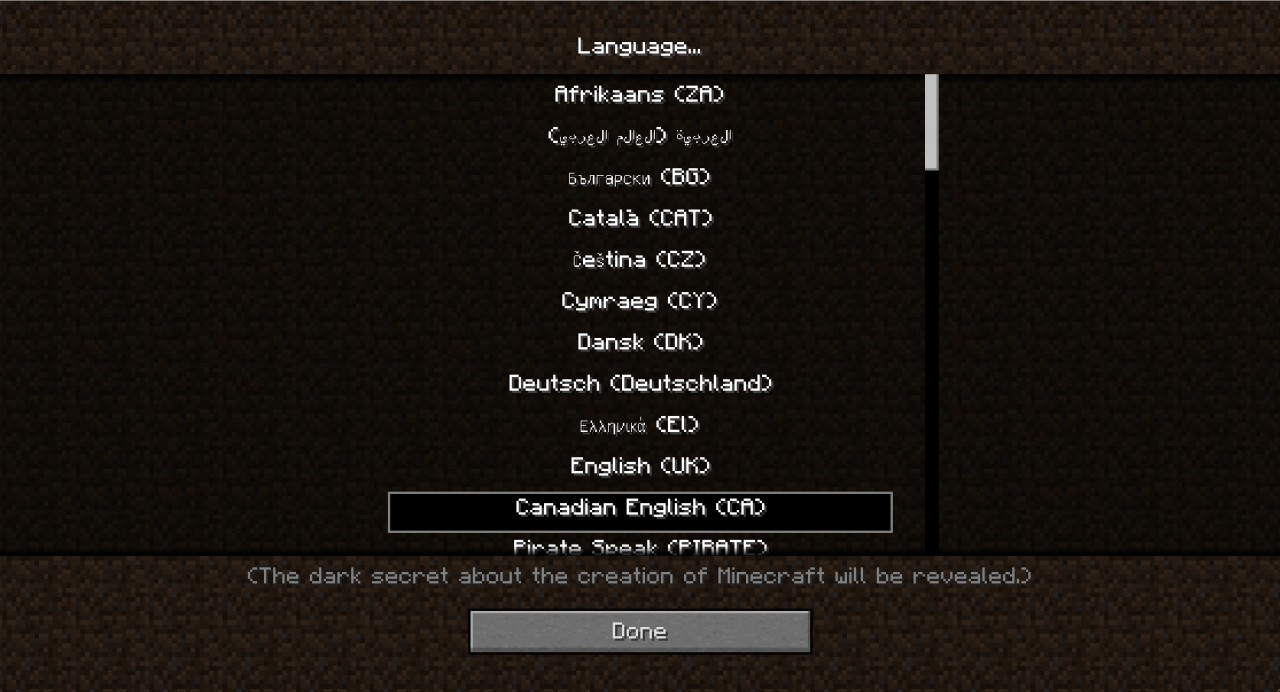 The dark secret of minecraft...