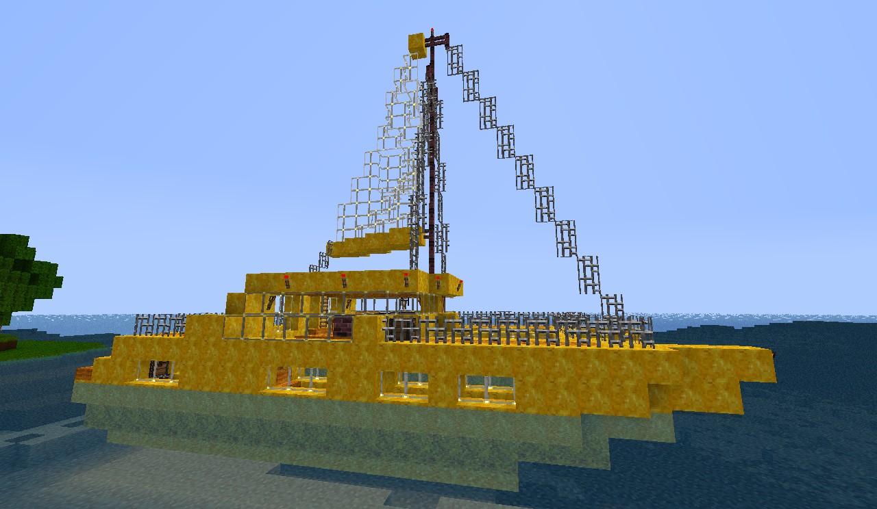 Les Ailes d'Or - Sailing Catamaran Superyacht Minecraft Map
