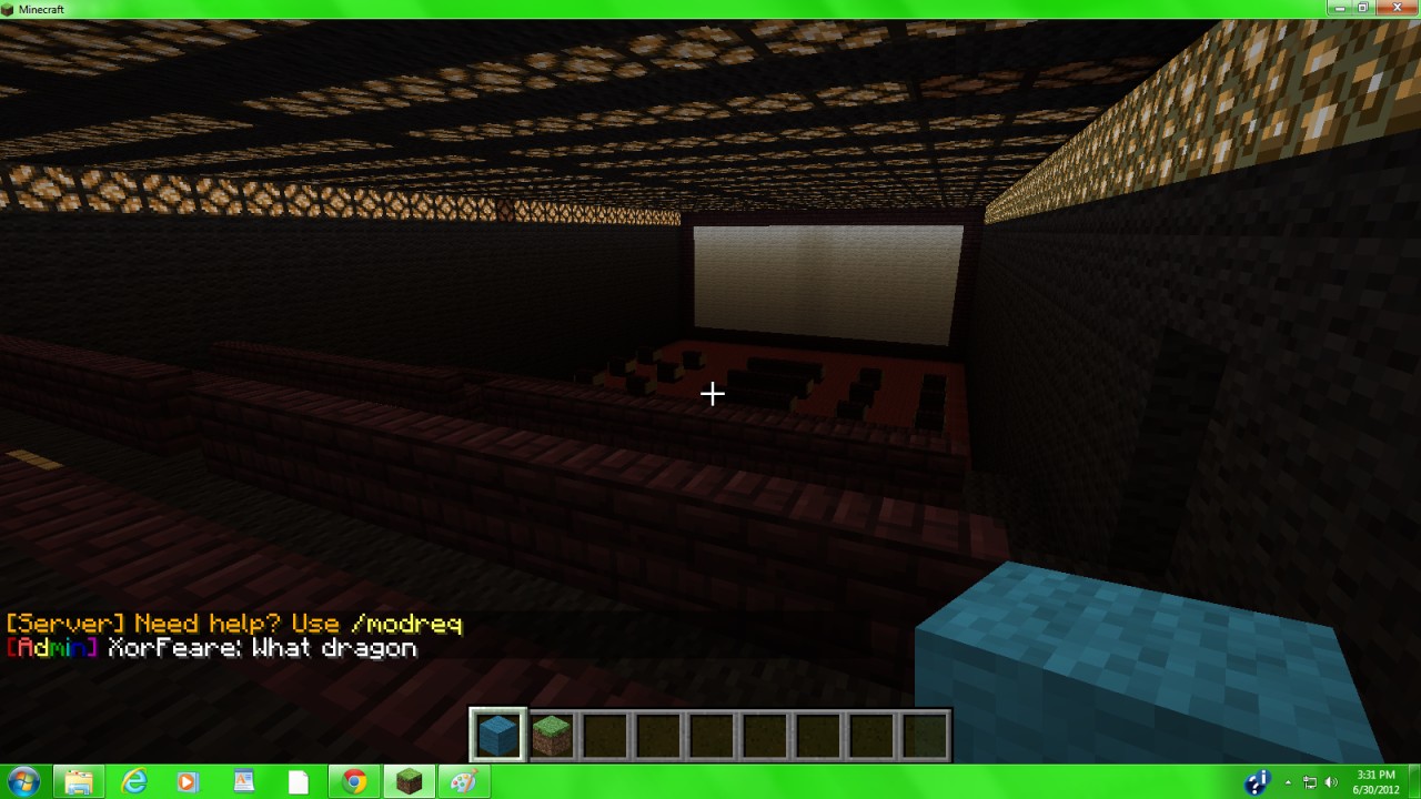 Town with underground fallout facility Minecraft Map