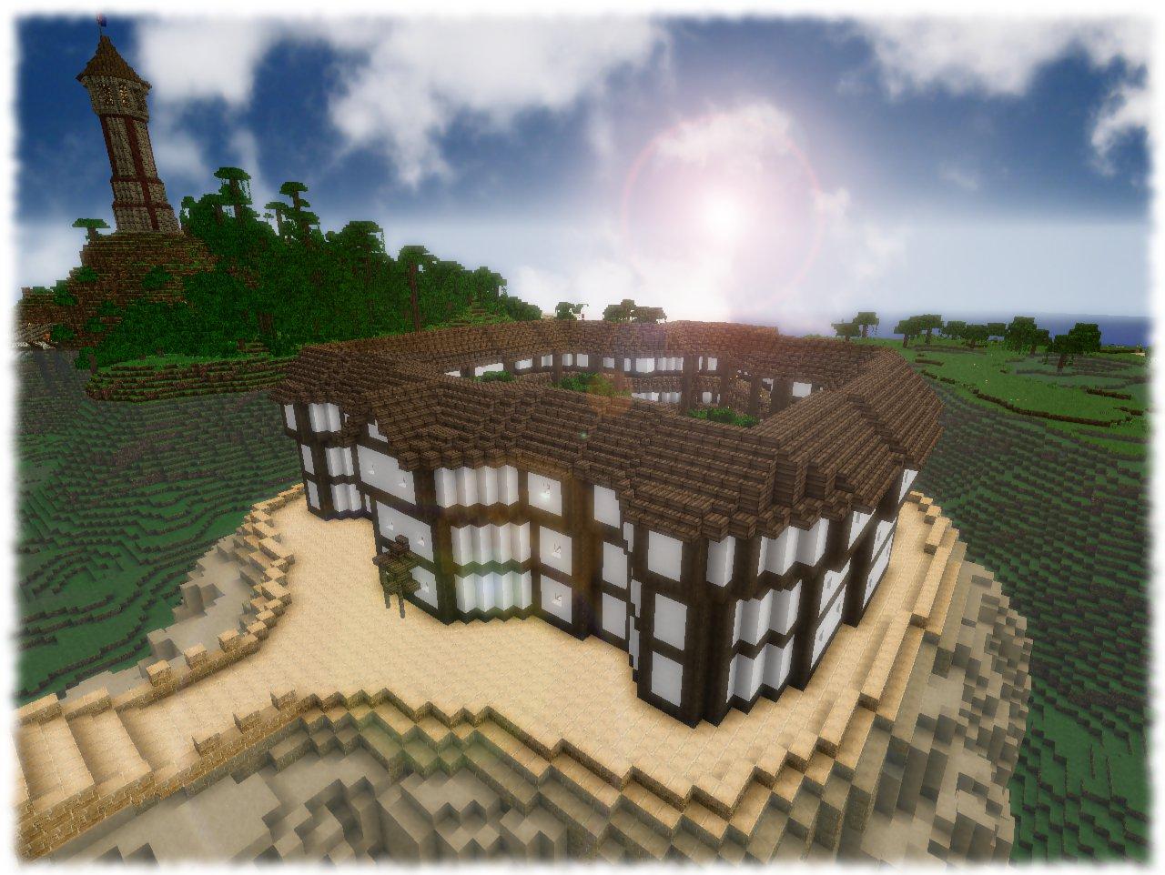 Floating Temple Minecraft Map