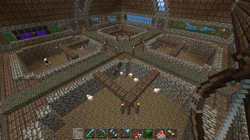 Gery`s Huge inside farms Minecraft Map