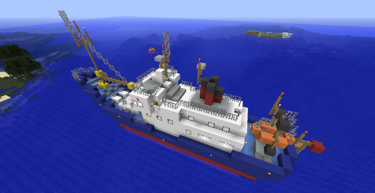 "RV Poseidon" - Research Ship Minecraft Map