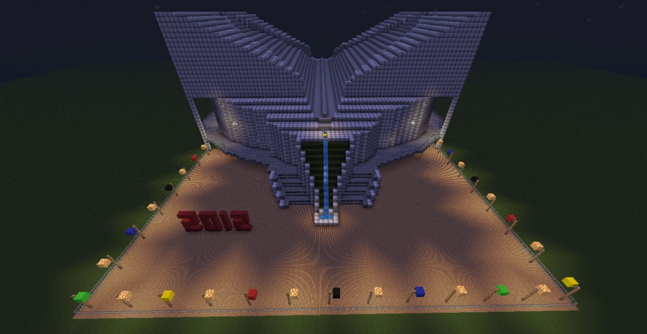London 2012 Olympics Aquatics Centre Minecraft Map