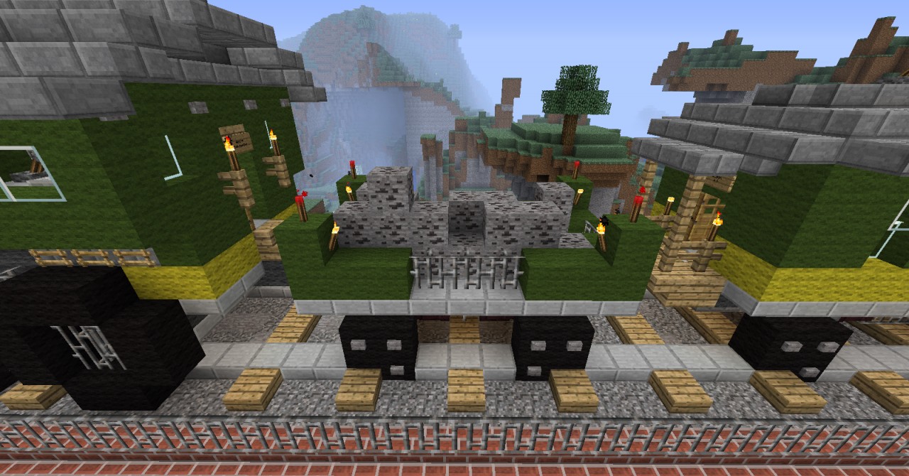 [ real ] Steam Train by Tristan30 ( with redstone device ) Minecraft Map