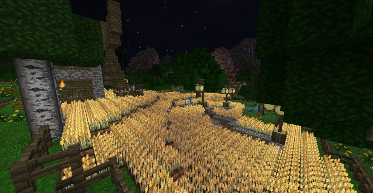 Elk Valley Wind Mill and Wheat Farm Minecraft Map