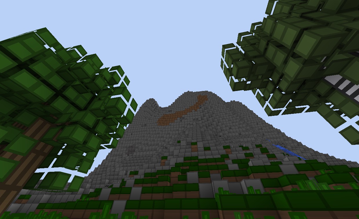 Custom Terrain: Volcano Island Minecraft Map