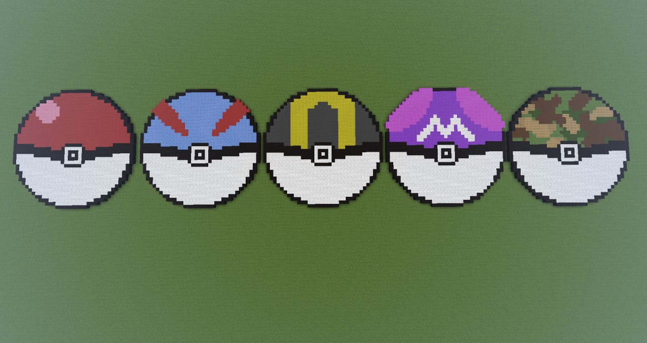Gen 1 Pokéballs Minecraft Map