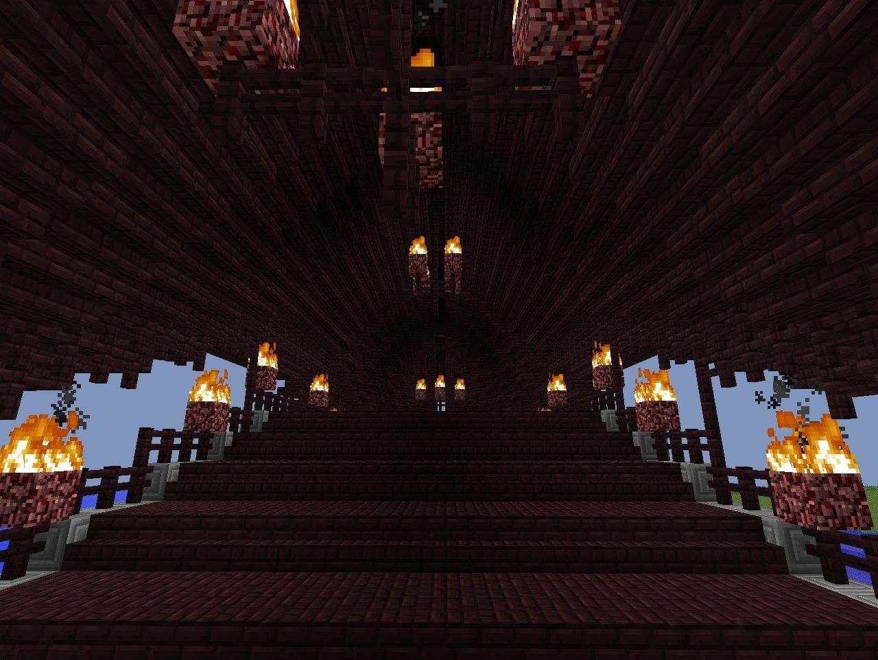 Nether Arch Bridge Minecraft Project