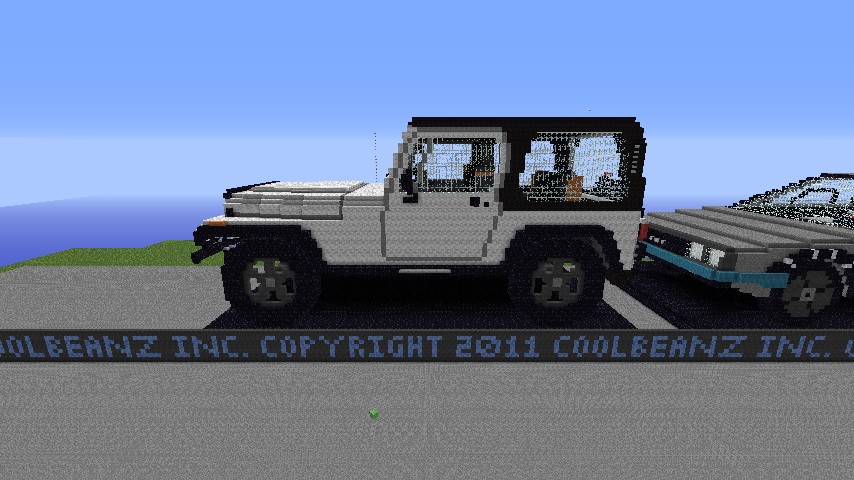 6 Giant Cars Minecraft Map