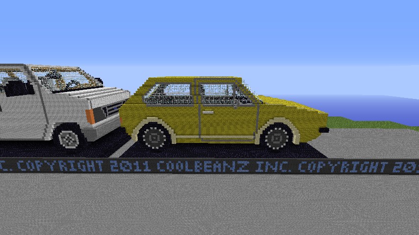 6 Giant Cars Minecraft Map