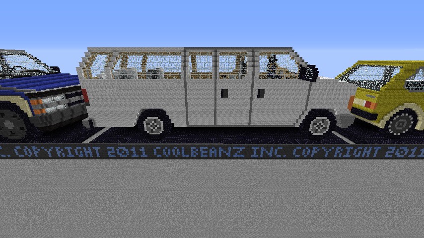 6 Giant Cars Minecraft Map