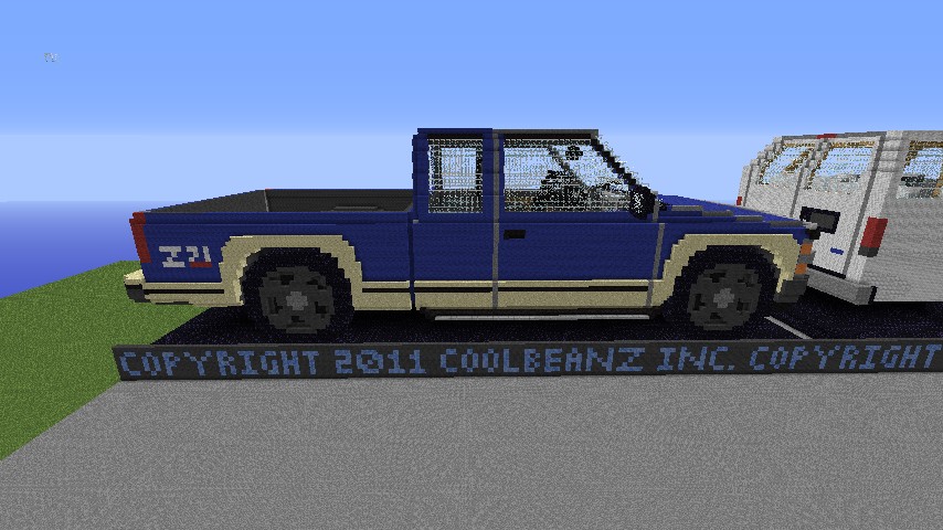 6 Giant Cars Minecraft Map