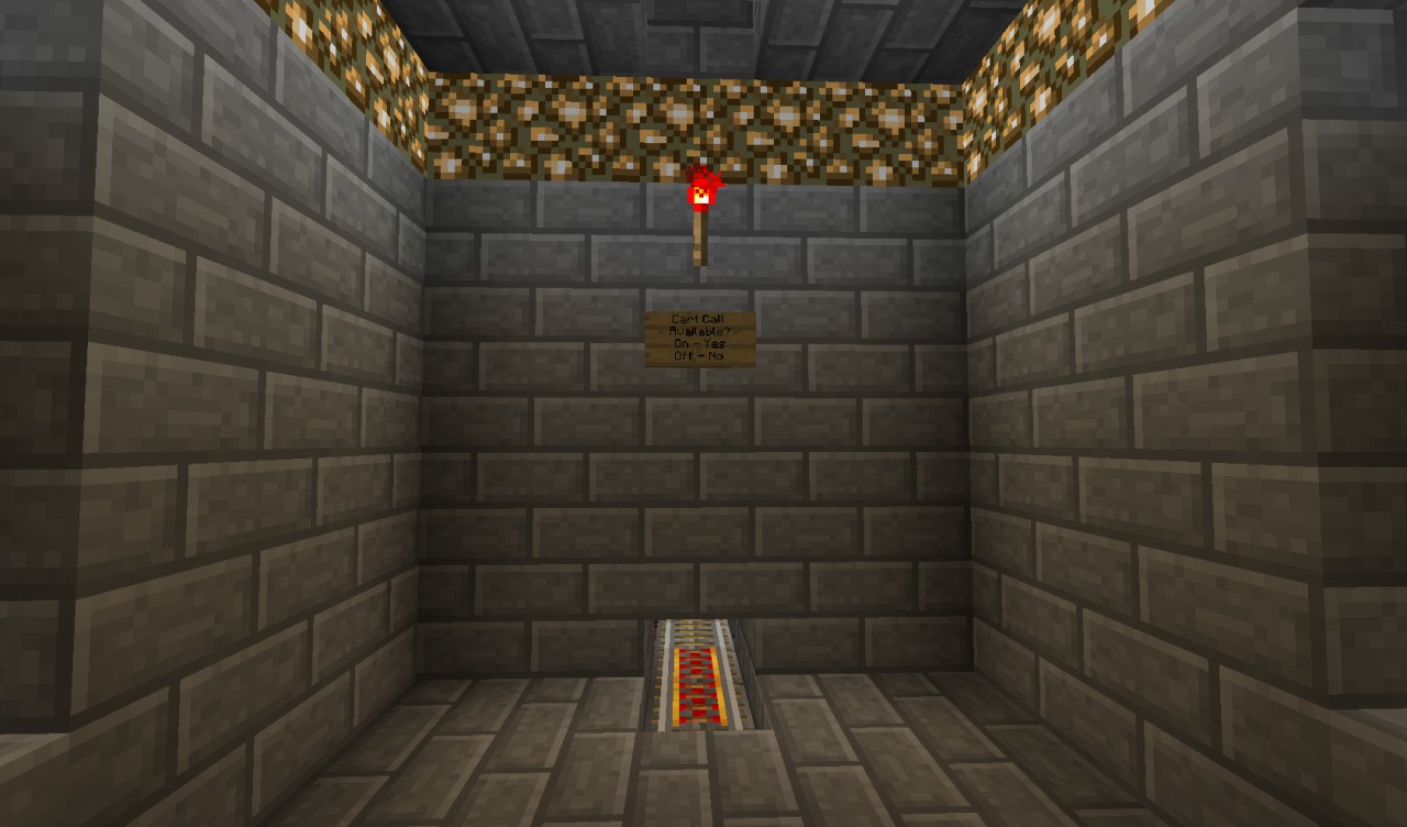 Minecart Chest Storage System Minecraft Map