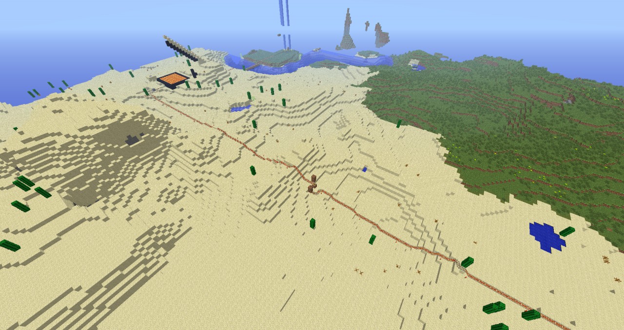 Roller coaster Minecraft Map