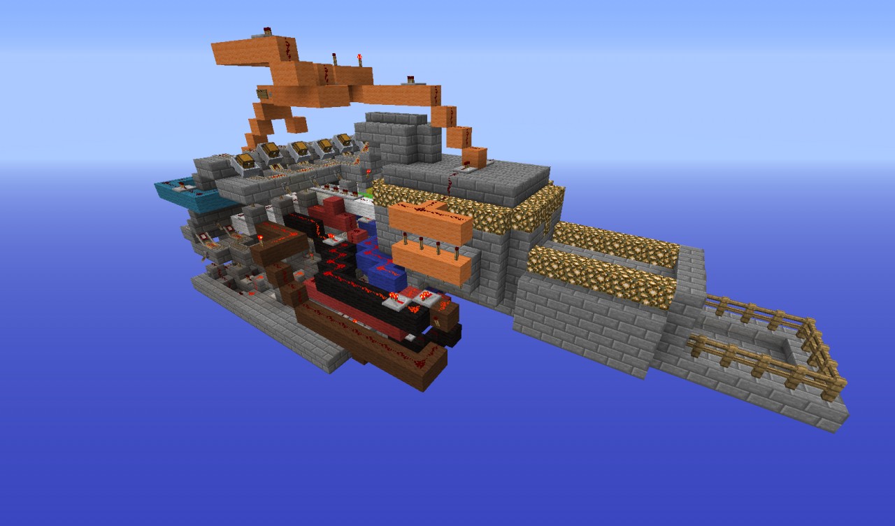 Minecart Chest Storage System Minecraft Map