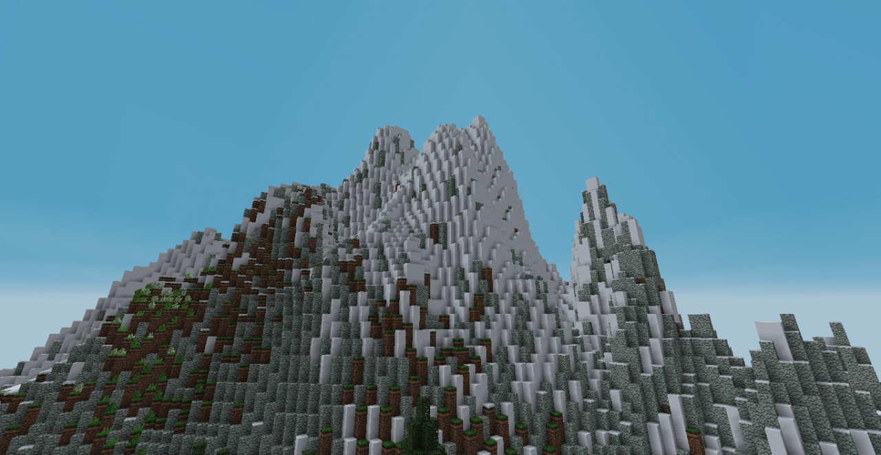 Alpine Valley- Custom terrain- Made from World Painter Minecraft Map