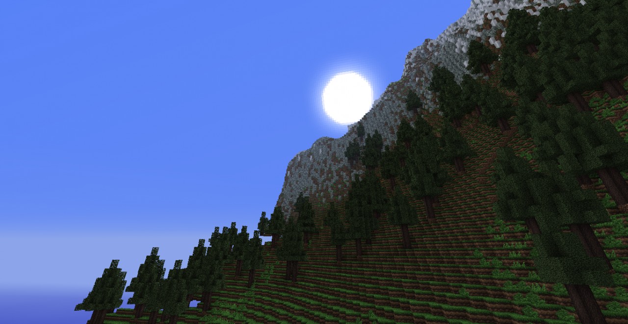 Alpine Valley- Custom terrain- Made from World Painter Minecraft Map