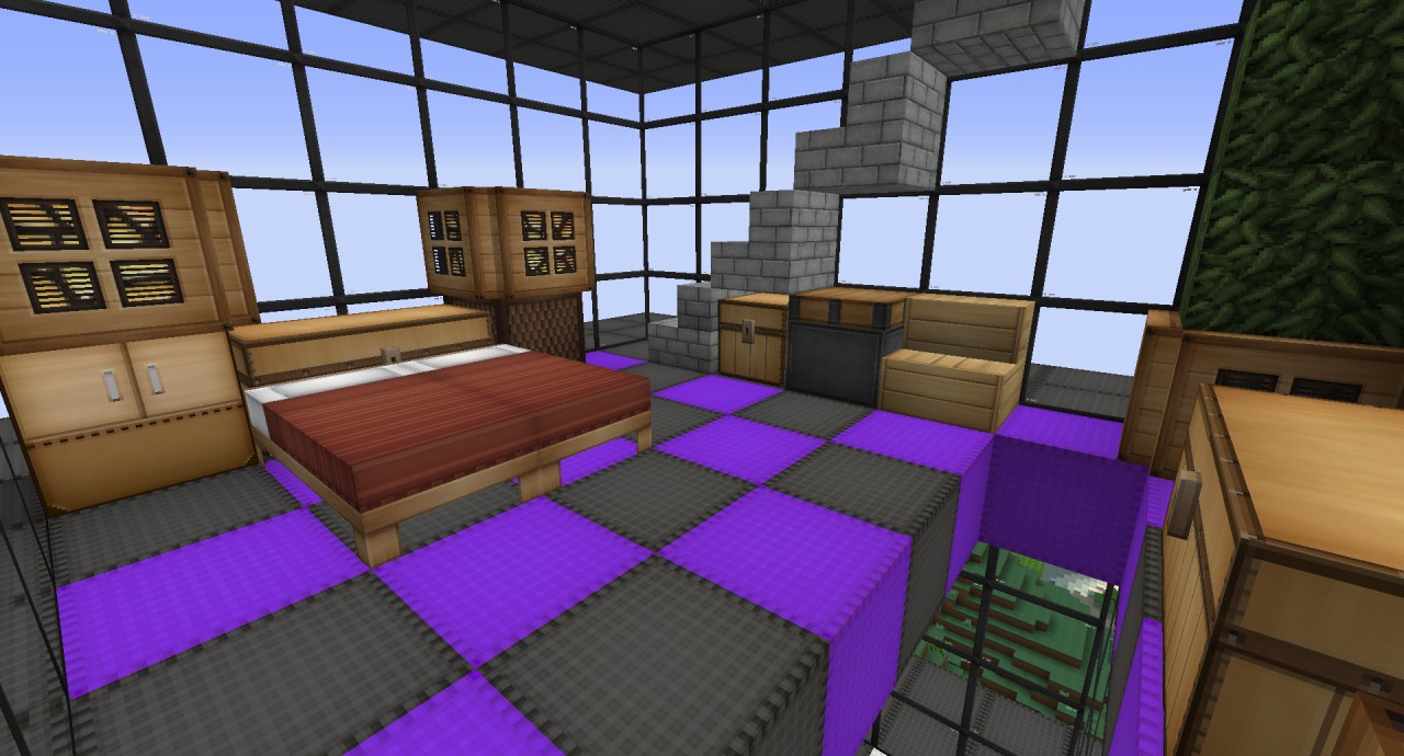 Stacked Modern Home Minecraft Map