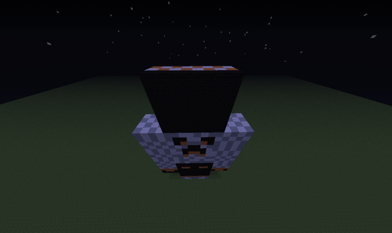 Orange EnderCreeper Statue Minecraft Map