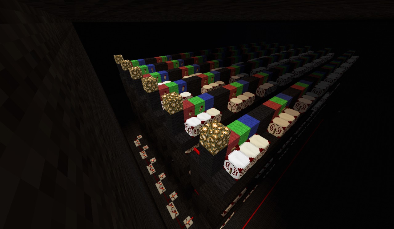 6x9 7 Colour RGB screen (With Download) Minecraft Map