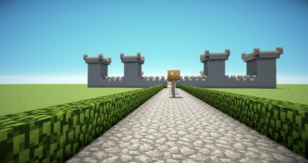 Build your own castle! Minecraft Map