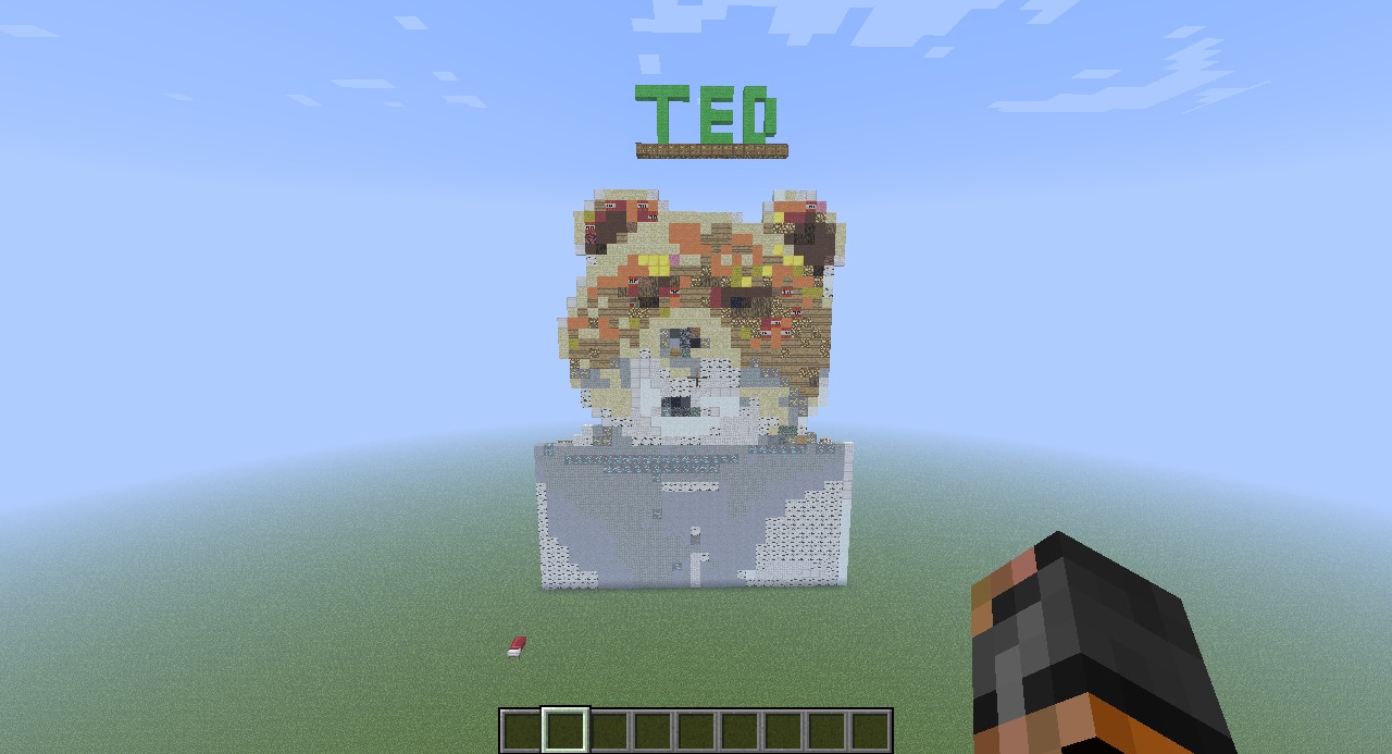 Ted the movie pixel art Minecraft Map