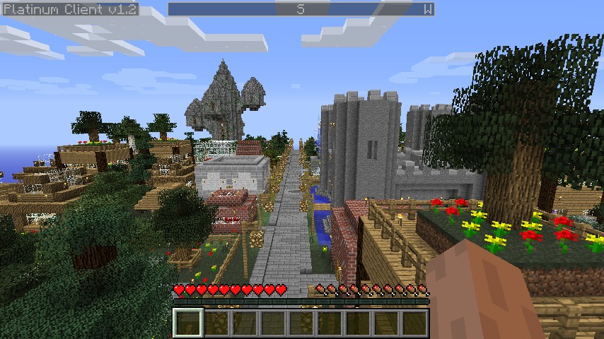 massive town Minecraft Map